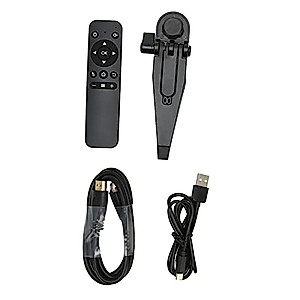 Video Projector, 3D Image 5G WIFI 4K Support Mini Projector for Outdoor for Car (Black)