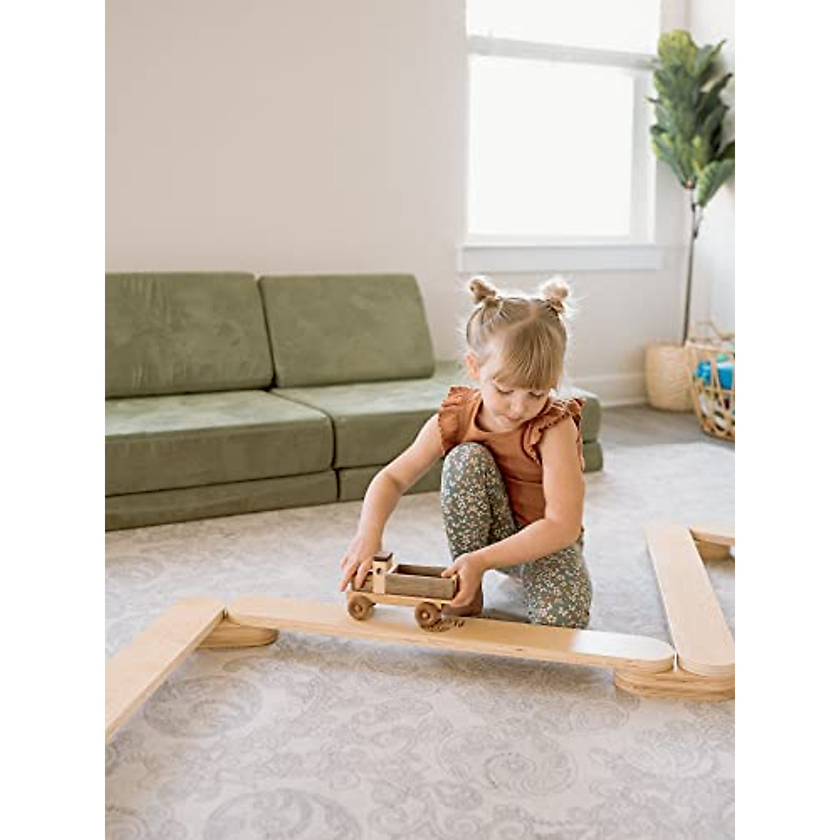 Piccalio® Acrobat | Wooden Montessori Gymnastics Balance Beam | Balance Board | Balancing Toy | Ages 18mo to 8yr
