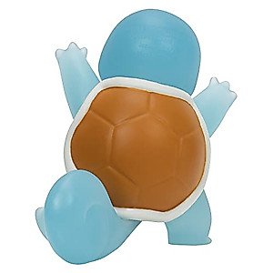 Pokemon Battle Figure 4 Pack - Translucent Figures Features 3-Inch Pikachu, Charmander, Bulbasaur, Squirtle - Authentic Details