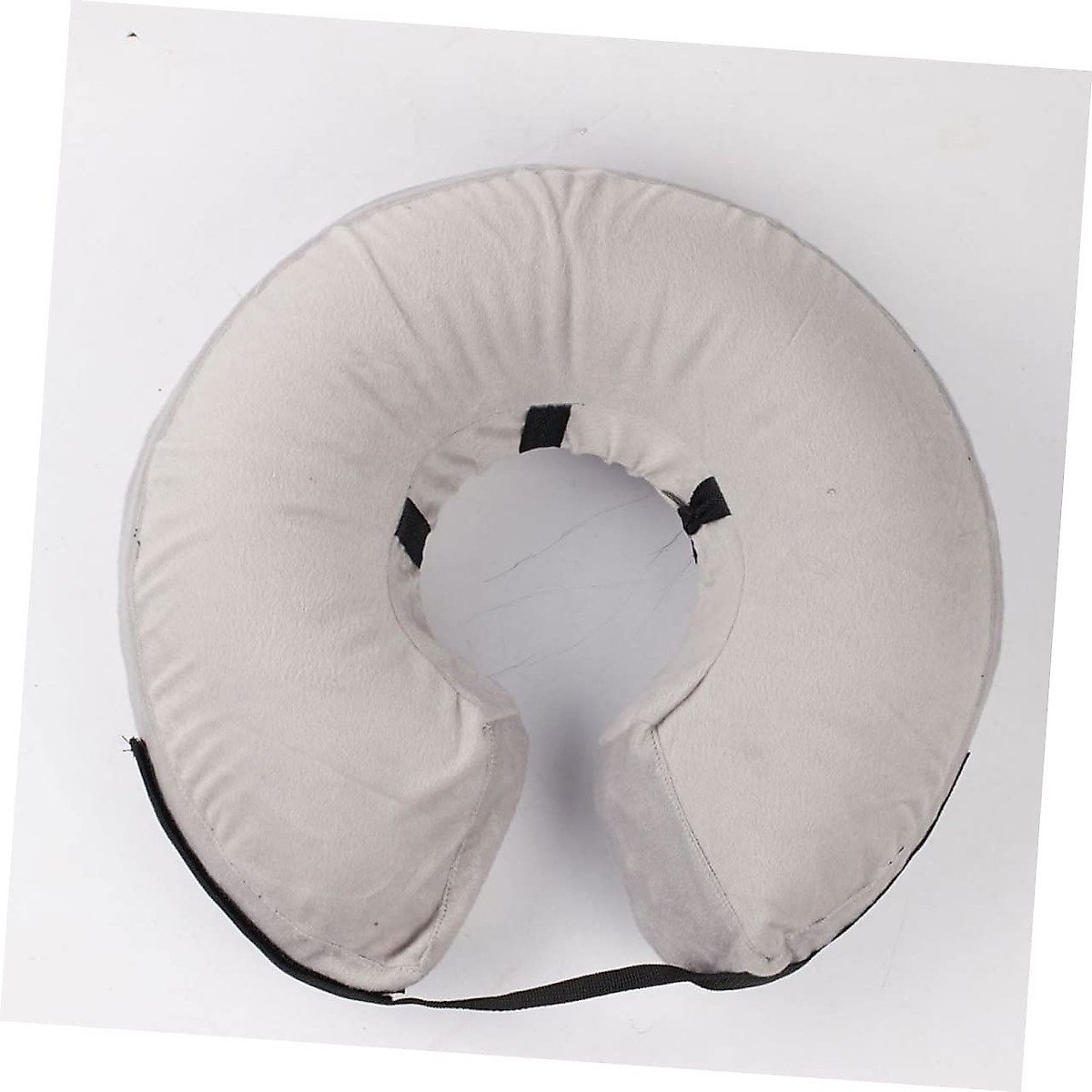 Inflatable Dog Ring Neck Cover Surgery Cats After for Puppy Blue Pet Collar Adjustable Size Soft Recovery Head Dogs Cone S (Color : Grey, Size : S)