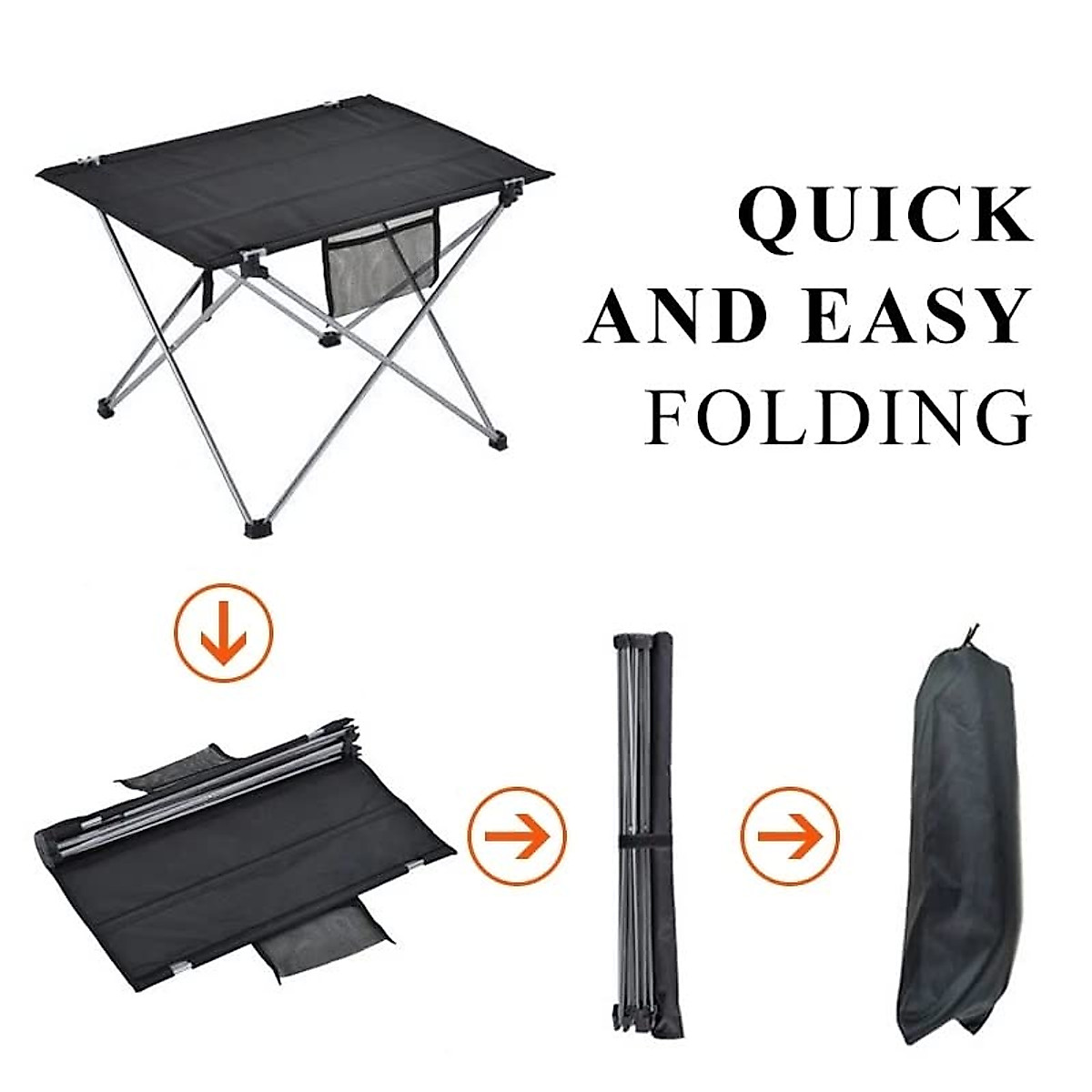 DOUBAO Foldable Outdoor Camping Table Portable Ultralight Aluminium Camping Fishing Picnic Folding Table