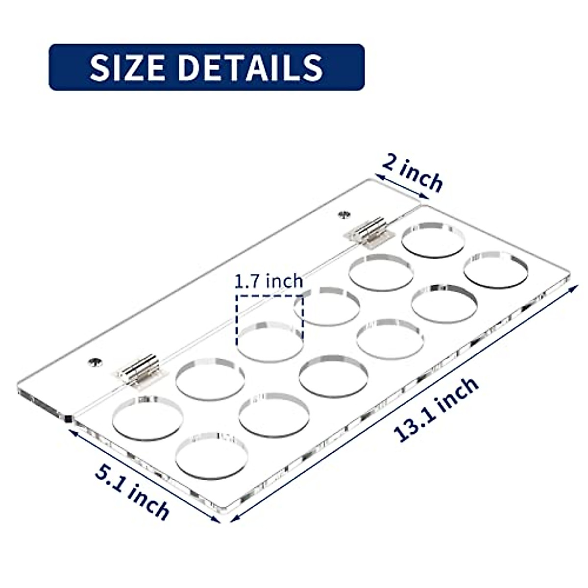 AITEE Acrylic Under Cabinet Coffee Pod Holder for K Cups, Clear K Cup Coffee Pod Holder, SpaceSaving Under Counter Cabinet Coffee Pod Holder for 12 K Cup Coffee Pods in Office and Kitchen K Cup