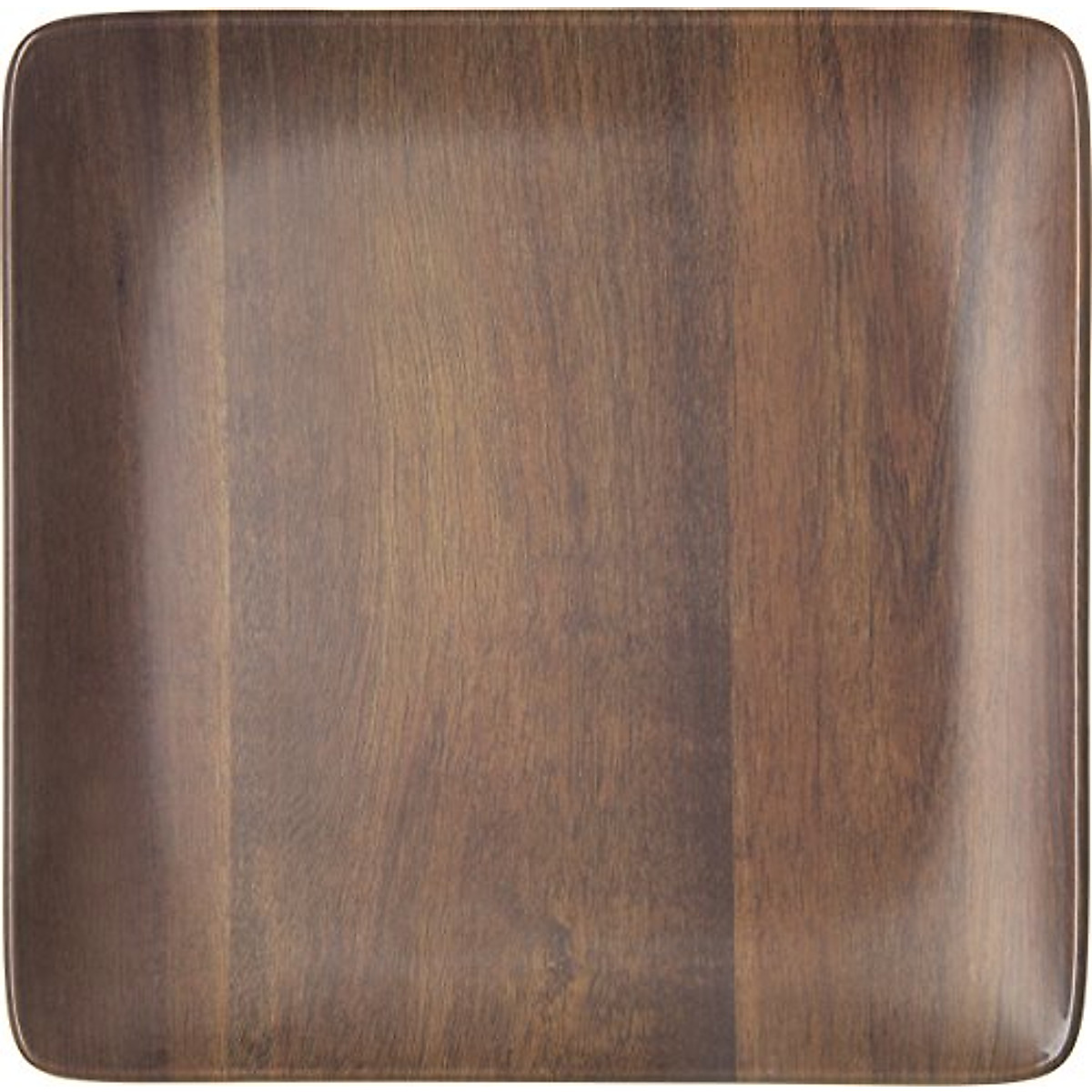 Carlisle FoodService Products EAG1169 Epicure Acacia Grain Square Tray 9" x 9" square tray - Dark Woodgrain