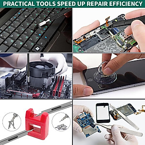 Precision Screwdriver Set Electric, 67 in 1 Electric Screwdriver Kit with 52 Magnetic Bits, HYCHIKA Professional Electronics Repair Tool Kit w/LED for Computer Phone Drone PC Camera