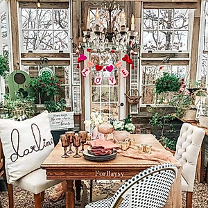 NO DIY Hanging Felt Heart Garland Banners For Valentine's Day Wedding Party Anniversary Honeymoon Decoration (LARGE 1PCS)