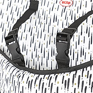 Nuby On The Go Toddler Portable Travel Chair with 5 Point Safety Adjustable Straps, Folds into a Storage Bag, 6M+