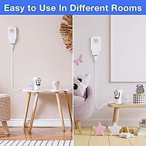 Charger for Infant Optics DXR-8, 5.9 V Power Cord Adapter Compatible with Infant Optics DXR-8 Baby Camera Monitor Unit Replacement, White