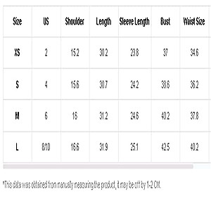 WDIRARA Women's Graphic Print Button Front Long Sleeve Causal Work Blazer Jacket Coat Multicolor White M