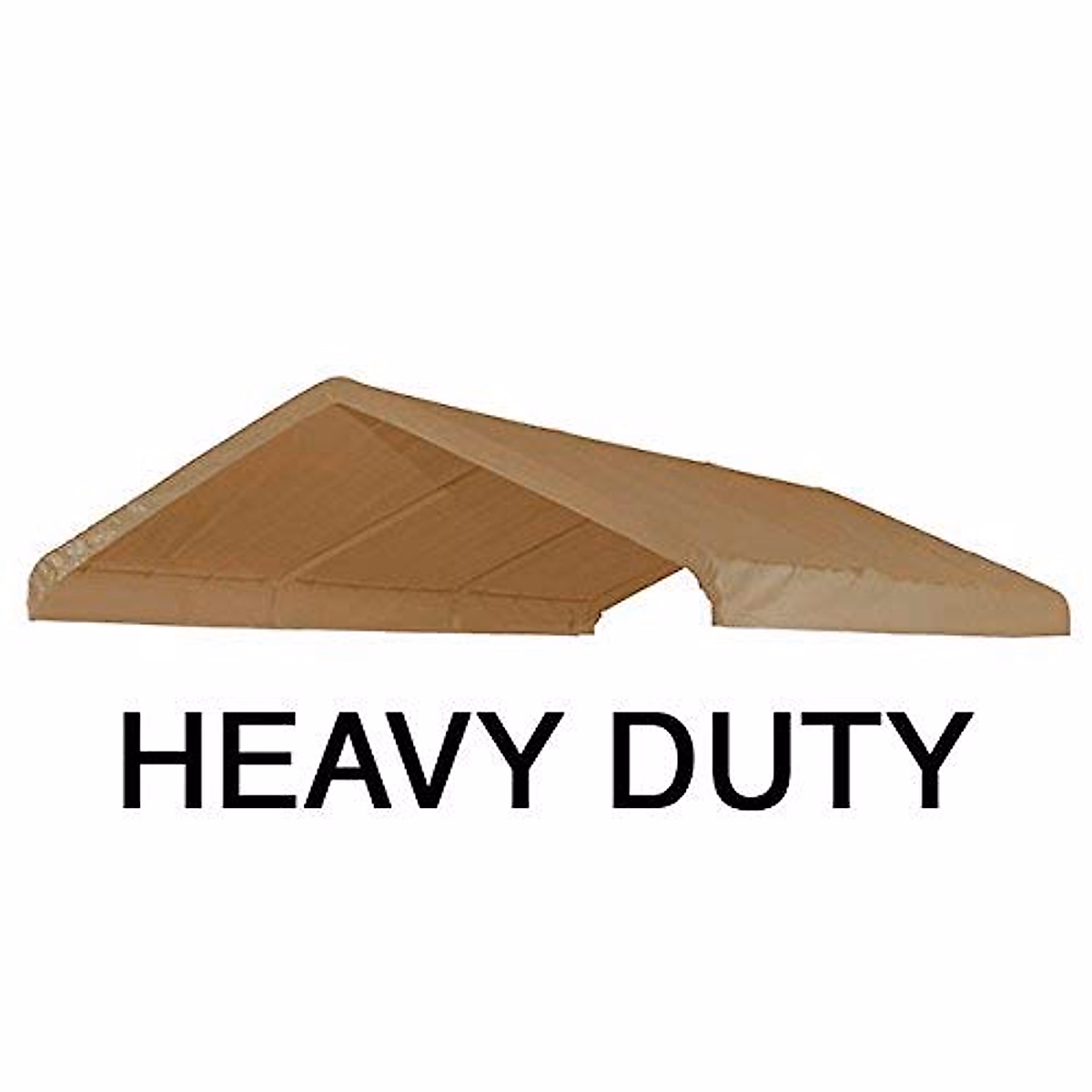 Costco Heavy Duty Roof Cover Top Replacement for Carport Canopy Shelter Canvas 10' x 20' feet Waterproof/UV-Resistant (Cover Only, Frame Not Included) Car port