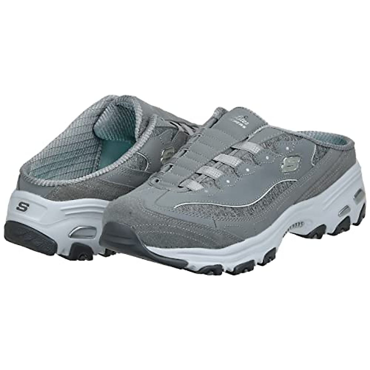Skechers Sport Women's Resilient Fashion Sneaker, Gray/White, 9 M US