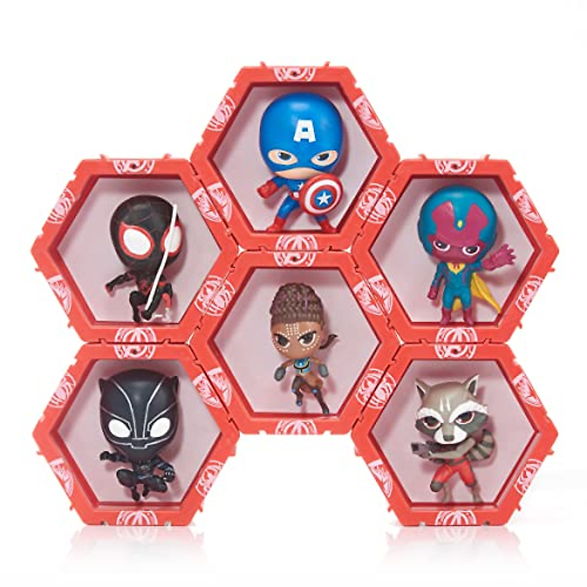 WOW! PODS Avengers Collection - Captain America | Superhero Light-Up Bobble-Head Figure | Official Marvel Collectable Toys & Gifts 4 inches