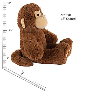 Vermont Teddy Bear Stuffed Monkey - Oh So Soft Monkey Stuffed Animal, Plush Toy, Brown, 18 Inch
