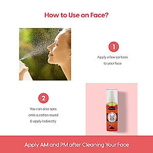 Hemani Rose Water Damask Spray with Saffron (120ml) - Natural Facial Mist for Glowing Skin, Hypoallergenic, Vegan, Cruelty-Free, No Dyes/Alcohol, Suitable for All Skin Types.