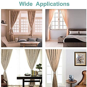 IHClink Window Curtain Tiebacks Clips VS Strong Magnetic Tie Band Home Office Decorative Drapes Weave Holdbacks Holders European Style 1 Pair