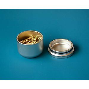 Craighill Press Vessel | Black | 5 oz | Airtight Container for Storing Rare Spices or Heirloom Jewelry | Fashioned from Precision-Machined Anodized Aluminum