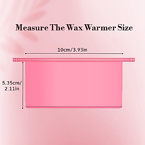 Oakeer Silicone Wax Warmer Pot with Nonstick Single Bowl - Reusable for Waxing, Pink