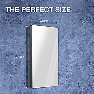 KOHLER K-81148-DA1 Maxstow Frameless Surface Mount Bathroom Medicine Cabinet, 20" x 40", Dark Anodized Aluminum