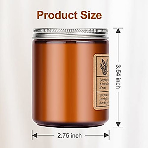 Veteble Lavender Scented Candles for Men, Women, Aromatherapy Candle for Stress Relief, Meditation, Relaxation, Bath, Yoga, Soy Wax Candles, 50 Hours Burn Time