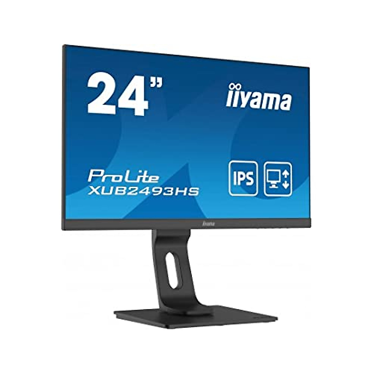 iiyama 24 ETE IPS-Panel, 1920x1080, 13cm Height Adj. Stand, W126364580 (13cm Height Adj. Stand, Pivot, 4ms, 250 cd/mý, Speakers, VGA, HDMI Prolite XUB2493HS-B4, 61 cm (24),)