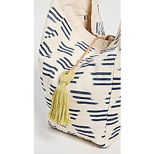 Mercado Global Women's Rosa Tote, Sea Breeze, Off White, Print, One Size