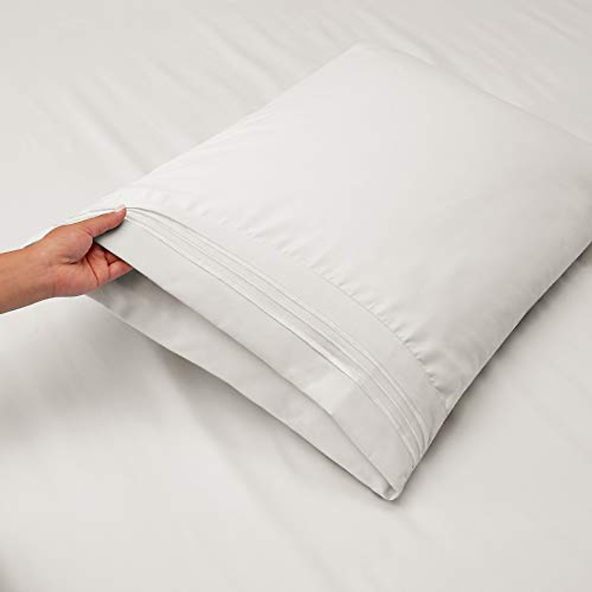 Clara Clark Cal King Sheets, 6 Piece Set - Hotel Luxury Sheets for Cal King Size Bed, Super Soft Bedding Sheets & Pillowcases, Cal King Size Sheets, White