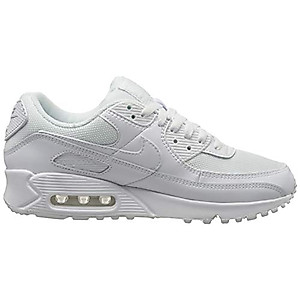 Nike Air Max 90 Running Shoe, White/White Wolf Grey, US 8.5 mens,