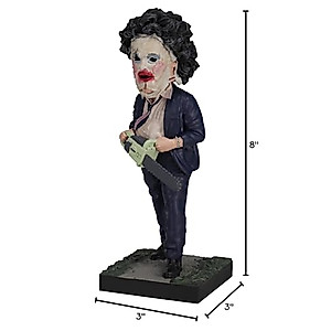 Spirit Halloween The Texas Chainsaw Massacre Leatherface Pretty Woman Mask Bobblehead Statue | Officially Licensed | Leatherface | Horror Collectible