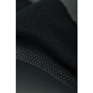 JOBST Unisex Sport Knee High 15-20 mmHg Compression Socks, 1pcs, Black/Cool Black, Medium