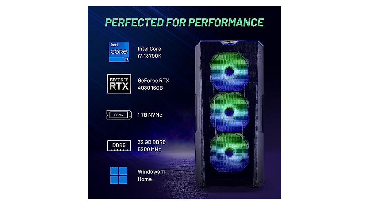 Skytech Eclipse Gaming PC – Intel i7 & RTX 4080