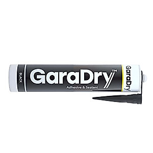 2" High Garage Door Flood Barrier Threshold Kit ‘GARADAM’ (10'3") | Flexible PVC | Complete Kit Includes 2 Adhesives | GaraDry