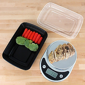Freshware Meal Prep Containers [15 Pack] 1 Compartment with Lids, Food Containers, Lunch Box | BPA Free | Stackable | Bento Box, Microwave/Dishwasher/Freezer Safe, Portion Control (28 oz)