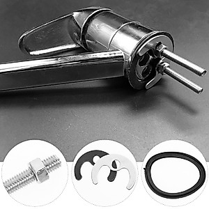 DOITOOL Faucet Fixing Bracket 1 Set Faucet Mounting Nut and Washer Faucet Lock Nut Faucet Mounting Kit Stainless Steel Kitchen Faucet Fastener Accessories for Kitchen Tap Sink Replacement Repair
