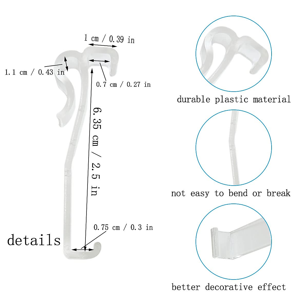12 Pcs 2.5 Inch Valance Clips for Blinds, Hidden Blind Clips, Hidden Channel Valance Clips, Hidden Blind Clips, Mini Blind Valance Clips, Hidden Valance Clips Clear, Blind Valance Clips, Blind Clips