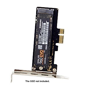 JSER NVME to PCI-E 4.0 Low Profile PCI-E 3.0 x1 Lane to M.2 NGFF M-Key SSD Nvme AHCI PCI Express Adapter Card