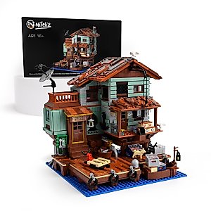 Nifeliz Fisherman's Wharf, Iconic Fisherman's Wharf Building Model Toy, Multi-Storey Wood Frame House Display Set for Adult Gift Giving (2,100 Mini Pieces)