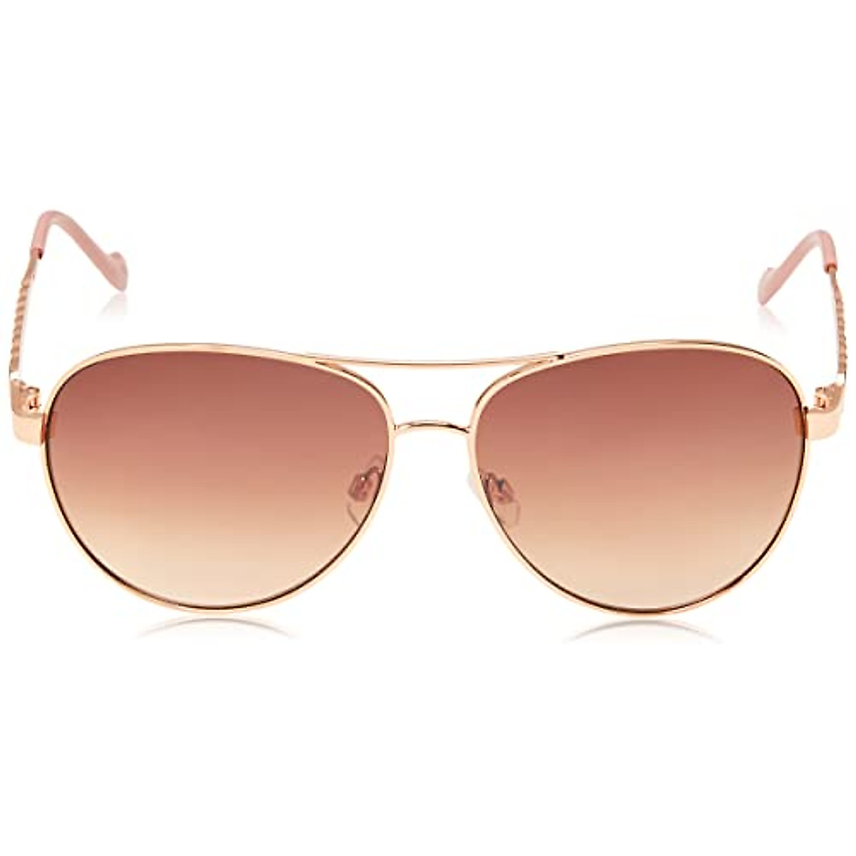 Jessica Simpson Women's J5702 Elegant Metal Aviator Pilot Sunglasses with UV400 Protection- Glamorous Lightweight Sunglasses for Women, 61mm