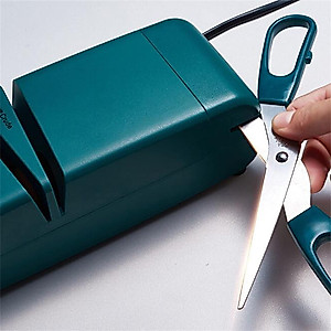 Knife Sharpener,Electric Knife Sharpeners,2 Stage,Professional Knife Sharpeners,Quickly Sharp & Polish,Scissors Sharpening,5 Seconds Fast Grinding,Quiet Knife Grinding,Electric Knife Sharpener