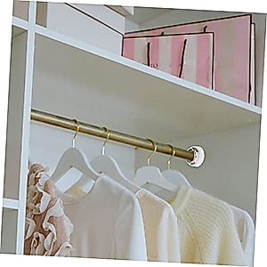 DOITOOL 16 Pcs Shower Curtain Holders Shower Curtain Rod Holder L Brackets Heavy Duty Nail Free Adjustable Rod Bracket Holder Adhesive Curtain Rod Holder Wardrobe Closet Tension Rod Holder