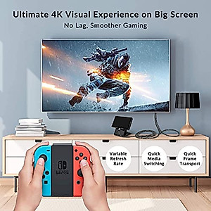 USB C to HDMI Cable with 100W PD Charging Port (6ft), Afterplug 2-in-1 Type C to HDMI 4K60Hz [USB4/ Thunderbolt 4/3 Compatible] for MacBook, Nintendo Switch, Samsung DeX, iMac, iPad Pro Mini, Surface