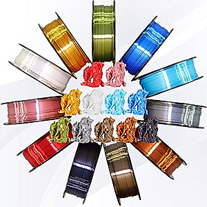 OEM MIKA3D 1KG Silk Metalic Shiny Gold PLA 3D Printer Filament, Widely Support for Most 3D Printing Printer, 2.2lbs 1KG 1.75mm 3D Printing Silk PLA Material