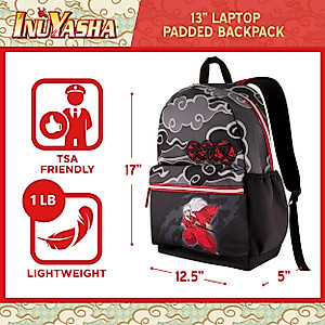 Concept One InuYasha 13 Inch Sleeve Laptop Backpack, Padded Computer Bag for Commute or Travel, Multi