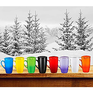 Bruntmor Ceramic Tea Infuser Mug With Stainless Steel Infuser And Removable Lid, Microwave Oven And Dishwasher Safe, Great For Use With Loose Tea Leaves And Sachets (16 oz, Gradient Purple)