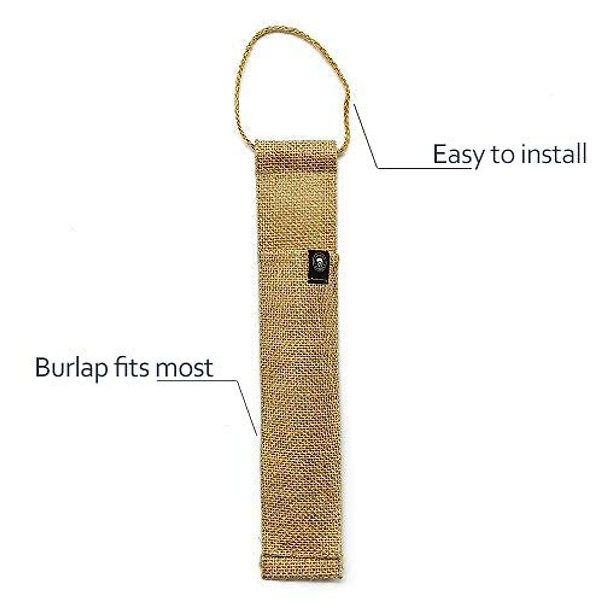 SNAIL GARDEN 2 Pack 12.5" H Wall Vases for Flowers, Wall Hanging Vase Fabric Wall Flower Vase Wall Decor for Living Room,Bedroom, Office and More(Burlap)