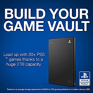 Seagate Game Drive for Playstation Consoles 4TB External Hard Drive - USB 3.2 Gen 1, Officially-Licensed (STLL4000100)