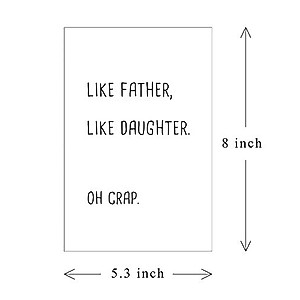 Maplelon Funny Birthday Card for Father, Joke Bday Card for Dad, Humorous Father's Day Card from Daughter…