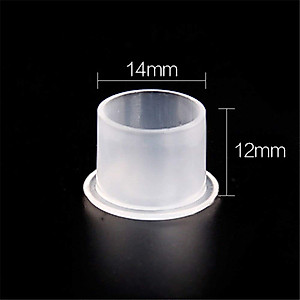 Tattoo Ink Cups 300PCS 14mm Medium Disposable Tattoo Pigment Caps with Base Plastic for Tattooing Tattoo MachineTattoo Supplies Tattoo Needles Tattoo Kits