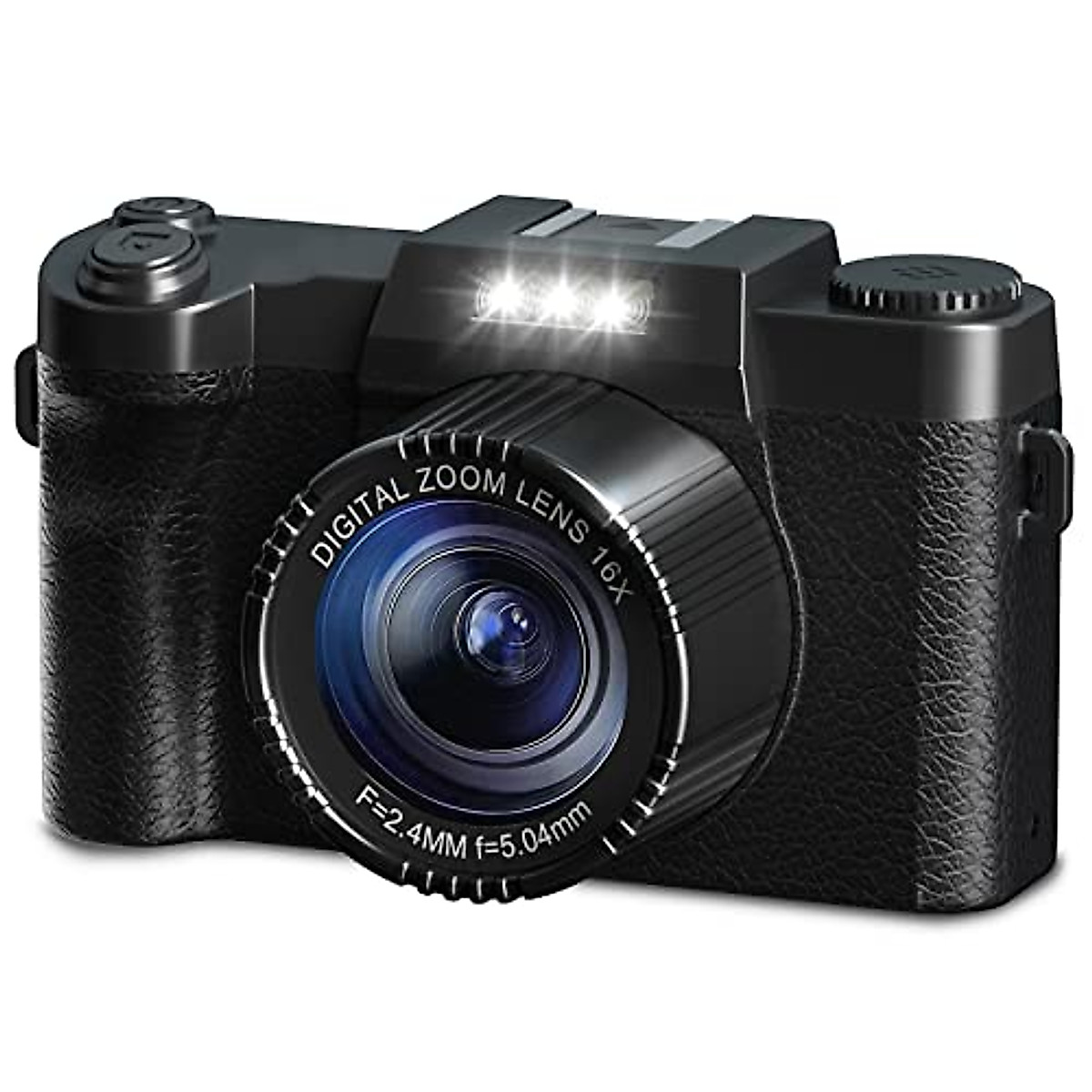 YouTube Camera 16X Digital Zoom,Video Camera with 1080P 24MP,32GB SD Card