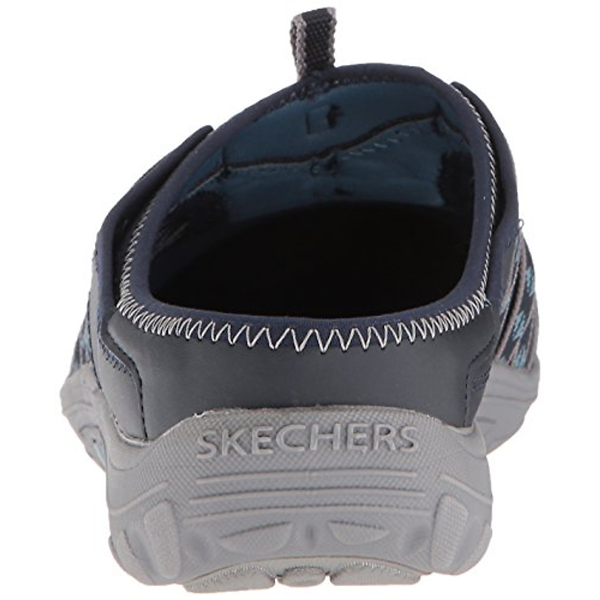 Skechers Women's Reggae Fest-Marlin-Fisherman Open Back Mule Relaxed Fit & A/C Memory Foam Water Shoe, Navy, 9 M US