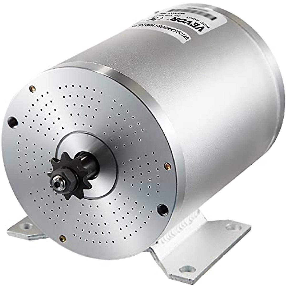 VEVOR Brushless Motor Kit, 2KW 48V 42A Brushless Motor Kit High Speed 4300RPM Electric Scooter Motor w/Mounting Bracket, Go Kart Motor for Bicycle Motorcycle, Speed Controller, Throttle, E-Bike