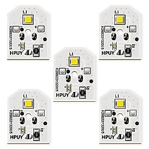 HPUY WR55X11132 WR55X25754 LED Light for GE Refrigerator Replace WR55X30602 WR55X26486 PS4704284 3033142 EAP12172918 AP6261806 5PCS